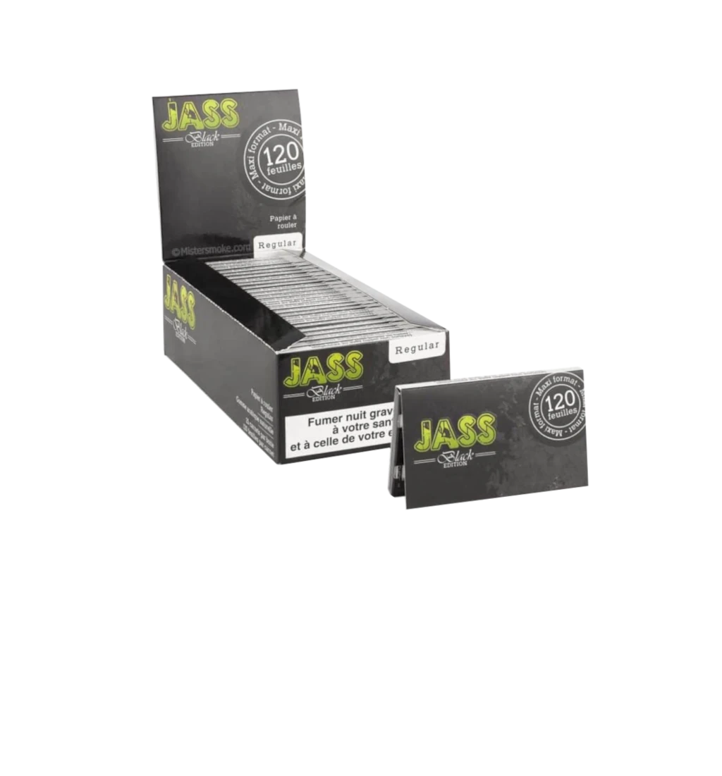 JASS Regular - Black Edition - Carnets de 120 Feuilles Courtes à Rouler